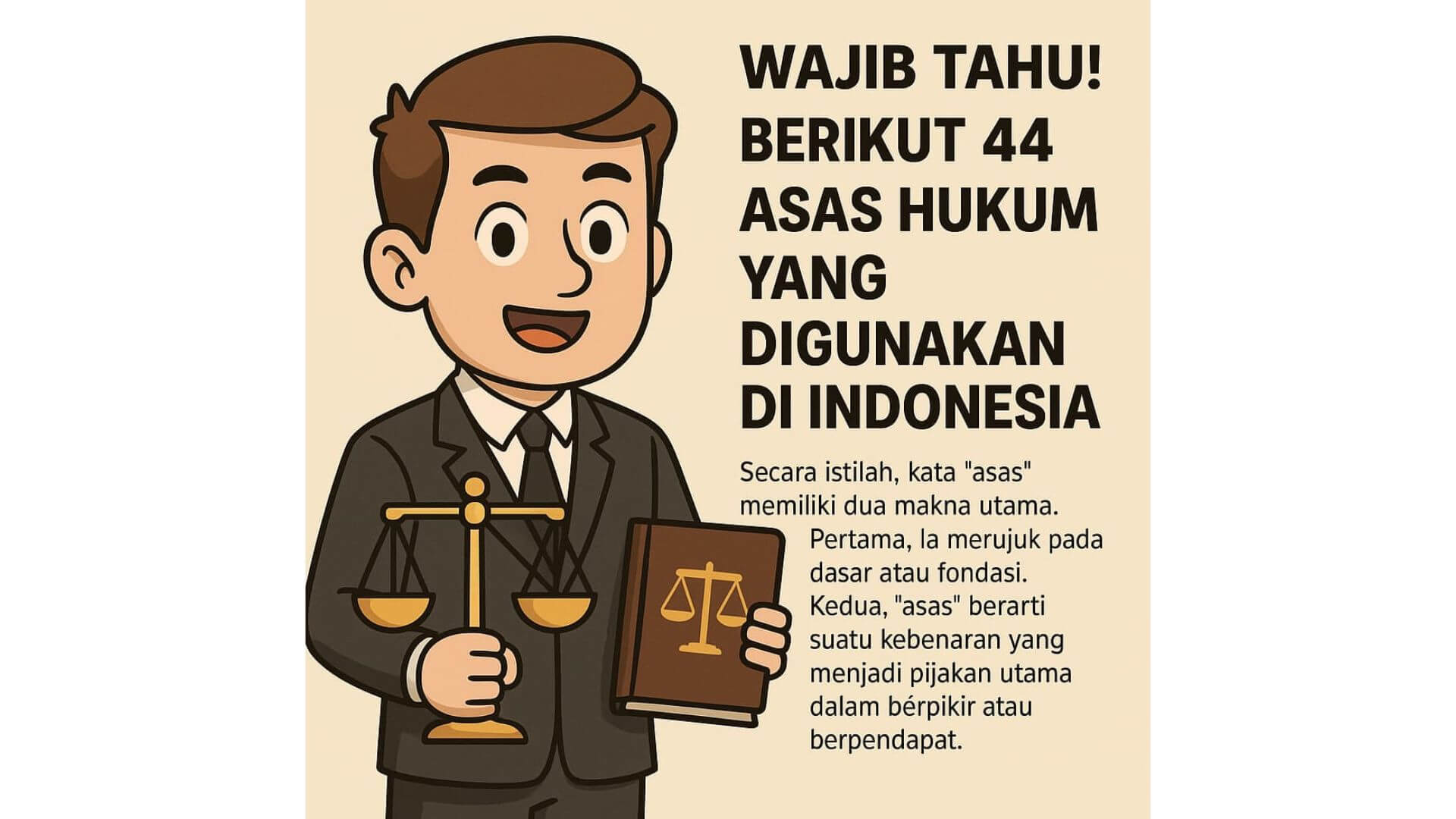 Wajib Tahu! Berikut 44 Asas Hukum Yang Digunakan di Indonesia – Bicara Blitar